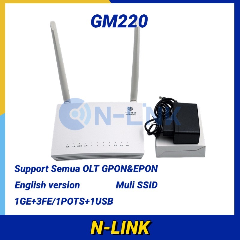 Jual Used Modem GM220-S WIFI XPON ONU – Supports EPON & GPON with Adapter Included | Shopee ...