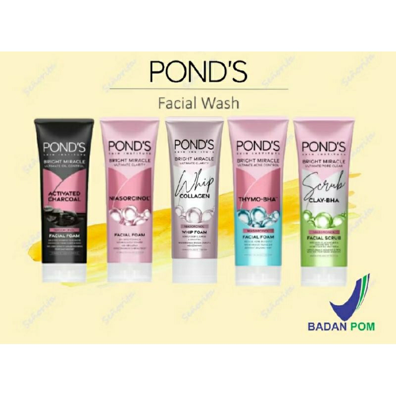 Jual Ponds facial foam Scrub 100ml Pond sabun Muka Pond's wajah anti ...