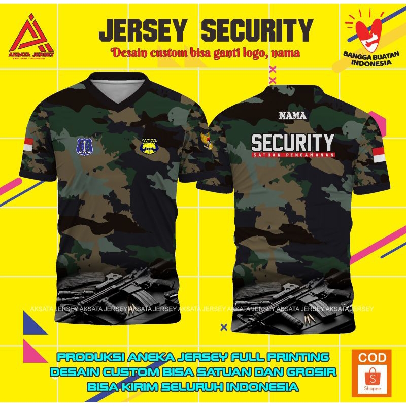 Jual Jersey Security Desain Custom | Shopee Indonesia
