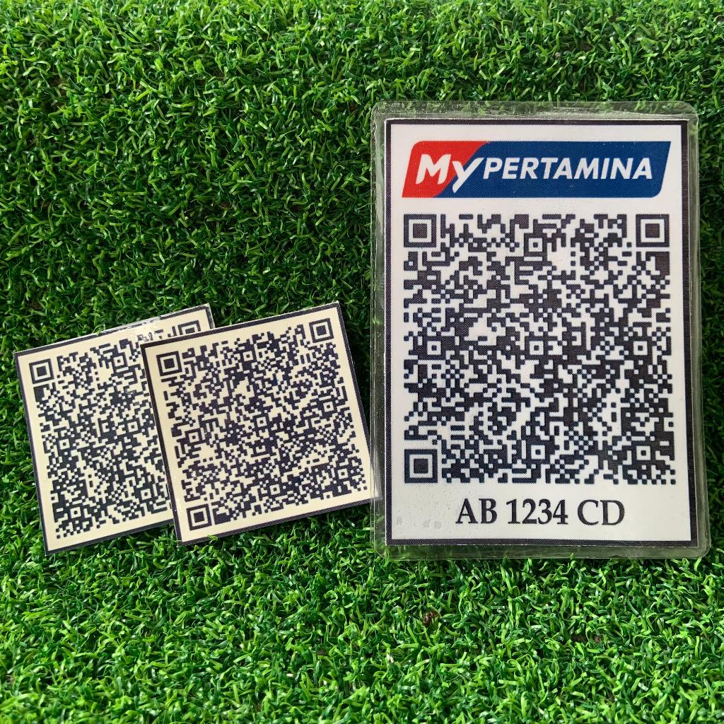 Jual KARTU BARCODE MY PERTAMINA, GRATIS STICKER BARCODE 2PCS TEMPEL DI ...