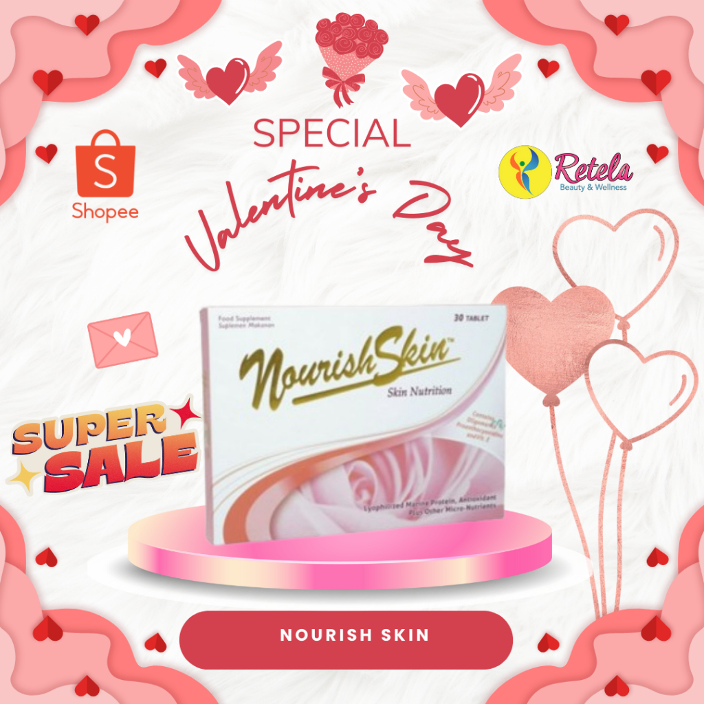 Jual NOURISH SKIN 1 BOX 60 TABLET/SUPLEMEN KECANTIKAN/KULIT KUSAM/FLEK ...