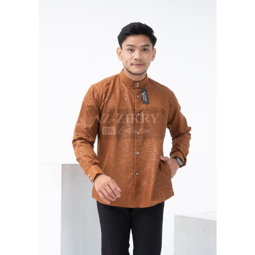 Jual Kemko Sultan Original Embos Baju Muslim Pria Terbaru Warna Coklat ...