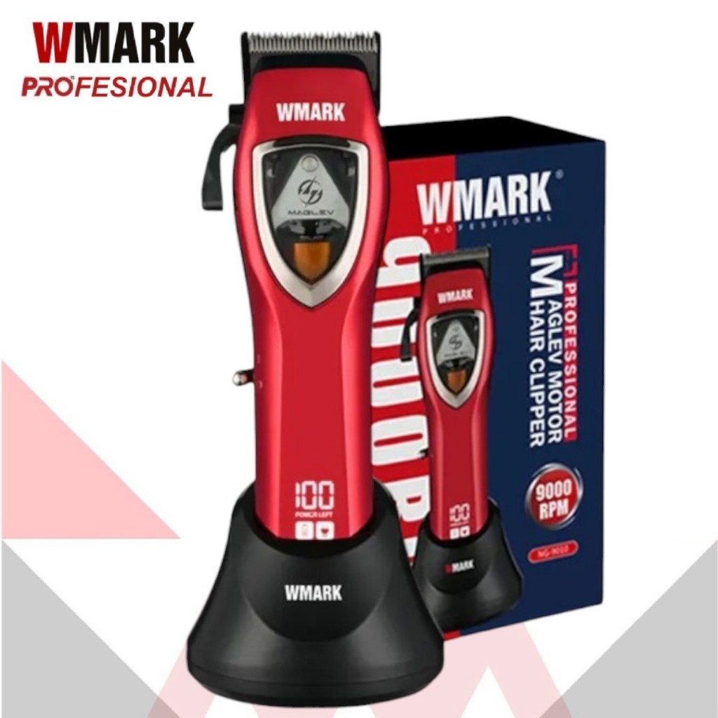 Jual WMARK PROFESIONAK NG-9010 WITH MAGLEV MOTOR 9000-10.000 RPM RECHARGEABLE HAIR CLIPPER WMARK ...