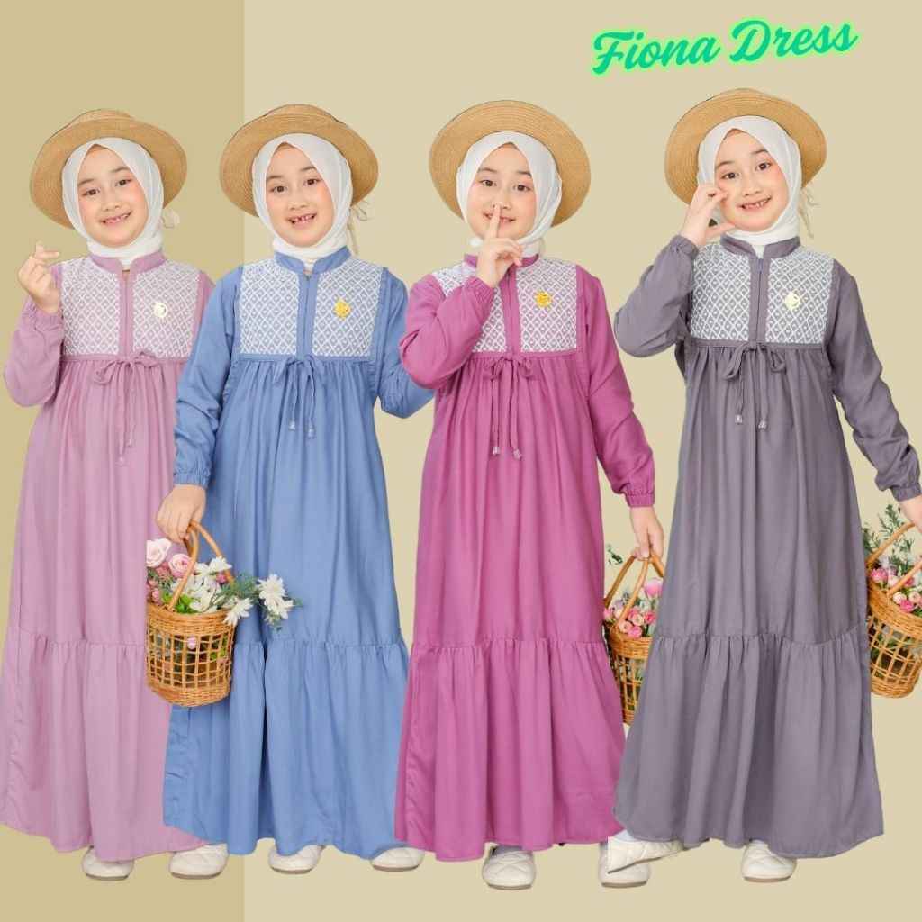 Jual Gamis Anak Perempuan Gamis Rayon Twill Gamis Remaja Gamis Anak ...