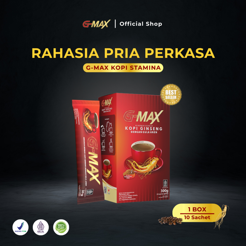 Jual Kopi G-MAX Original Kopi Ginseng Kopi Stamina Pria Tahan Lama ...