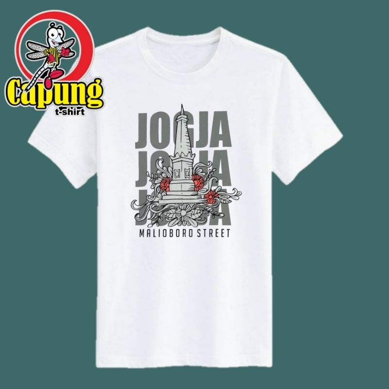 Jual KAOS JOGJA SABLON ASLI MEREK CAPUNG T-SHIRT KAOS JOGJA SABLON MOTIF TUGU JOGJA | Shopee ...