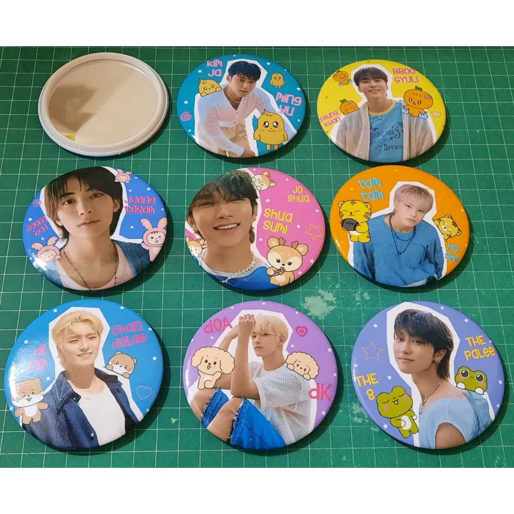 Jual Freebies Kpop Hand mirror Cermin mini Seventeen/bisa custom desain ...