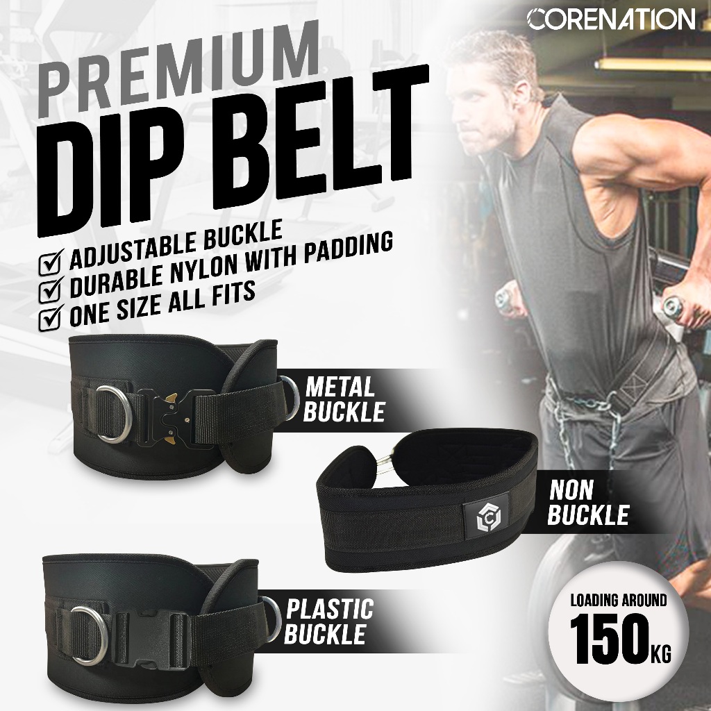 Jual CoreNation Premium Dip Belt | Pull Up Belt | Gym & Fitness | Sabuk ...