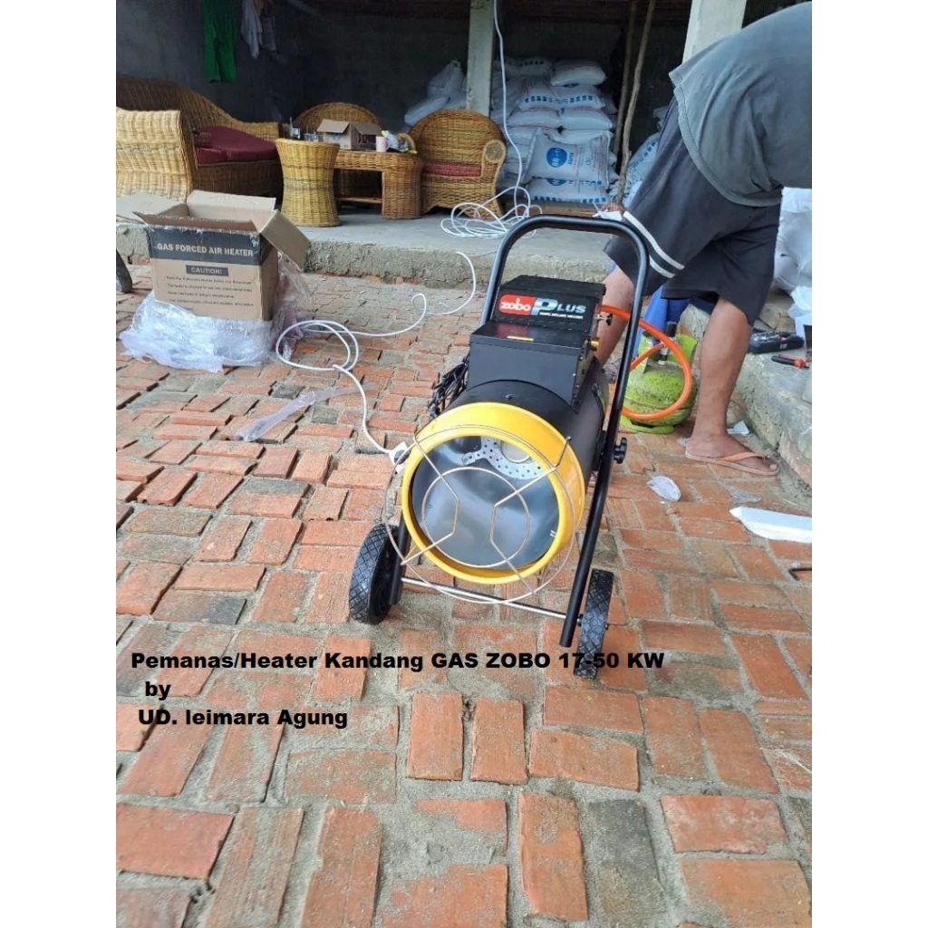 Jual Pemanas/Heater Kandang GAS ZOBO 17-50 KW kandang closed ayam | Shopee Indonesia