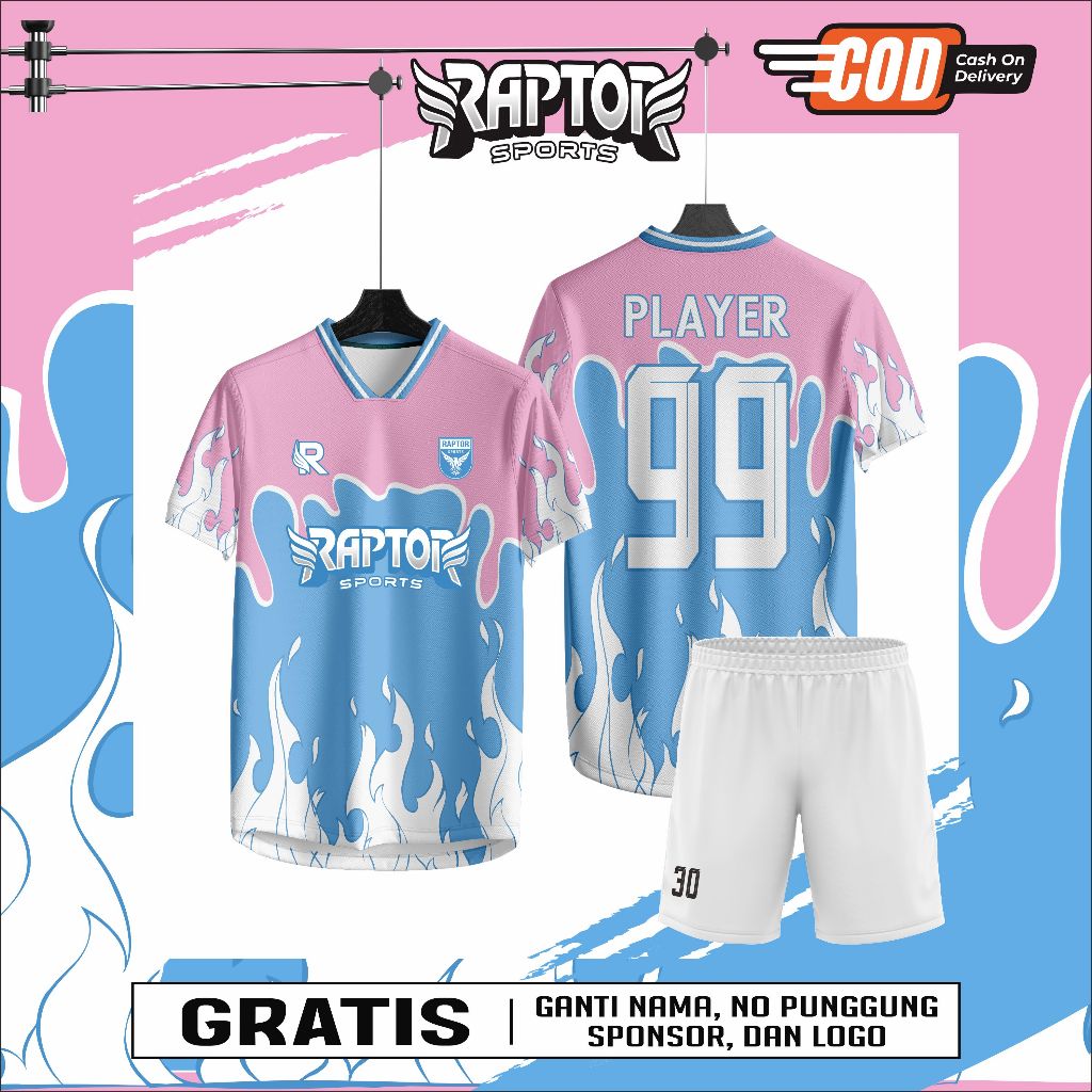 Jual Jersey Futsal Full Printing Bebas Custom Design (BISA SATUAN ...