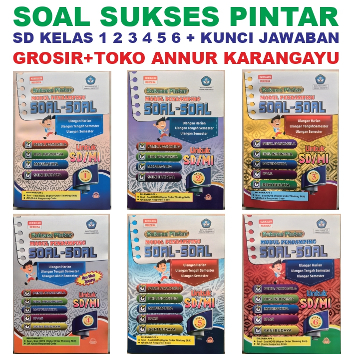 Jual Golip Soal Grosir Sd Sukses Pintar Gro + Kunci Jawaban Kelas 1 2 3 ...