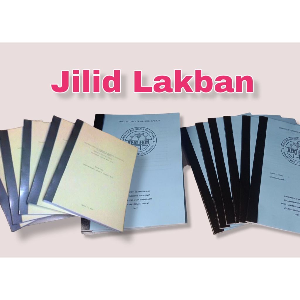 Jual JASA JILID LAKBAN/JILID MIKA | Shopee Indonesia