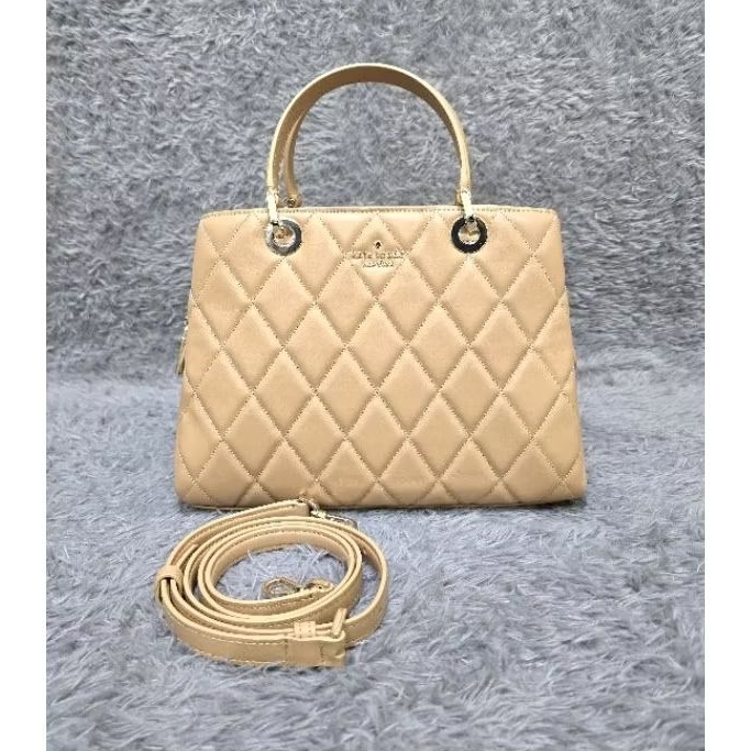 Jual (100% ORI) KS CAREY SULLIVAN SATCHEL SMOOTH QUILTED TIRAMISU ...