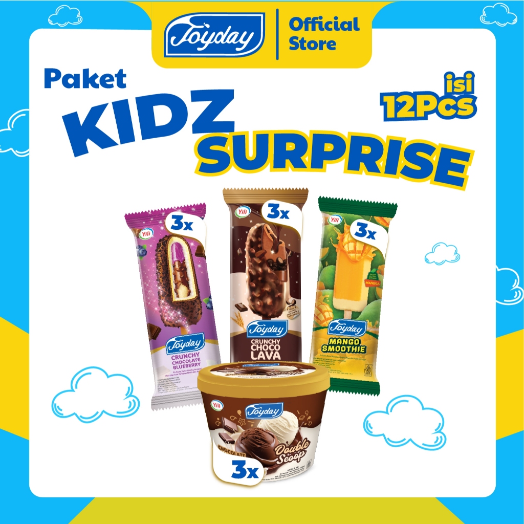 Jual Joyday Ice Cream PAKET KIDZ SURPRISE - Isi 12 pcs Es Krim Mix ...