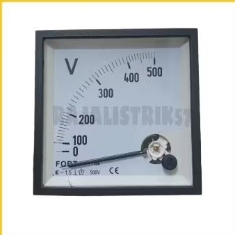 Jual Fort Volt meter Voltmeter Analog jarum 500V Fort FT96 | Shopee ...