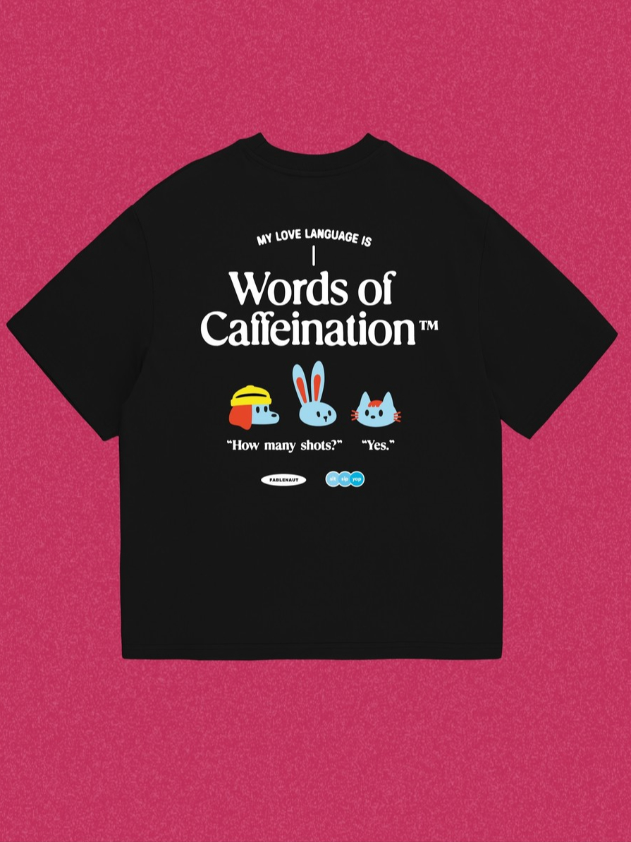Jual Words of Caffeination V2 (Black) | Shopee Indonesia