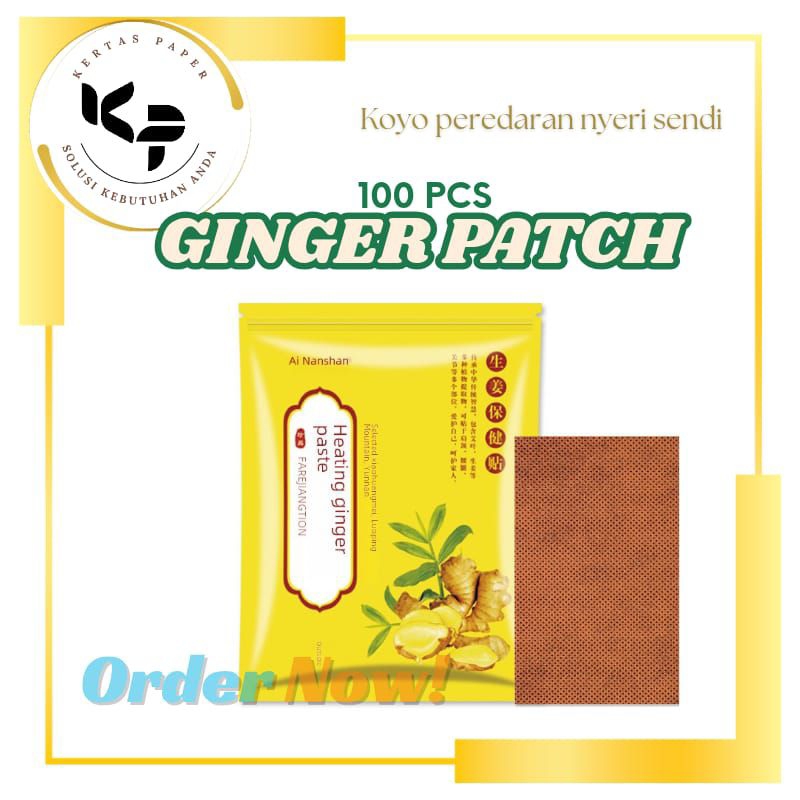 Jual Ginger Patch Herbal Koyo Jahe Patch Joint Bone Therapy Knee ...