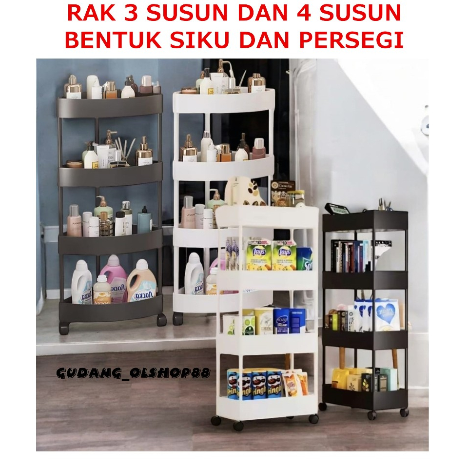 Jual [GOS] RAK SERBAGUNA 3 SUSUN DAN 4 SUSUN / BENTUK RAK SIKU DAN ...