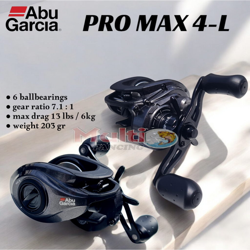 Jual reel BC abu garcia PRO MAX 4L (handle kiri) | Shopee Indonesia