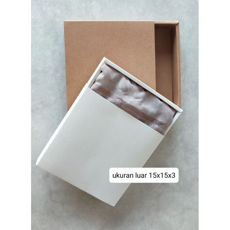Jual Sliding Box Hijab Kotak Kerudung Kemasan Hijab 15x15x3 | Shopee ...