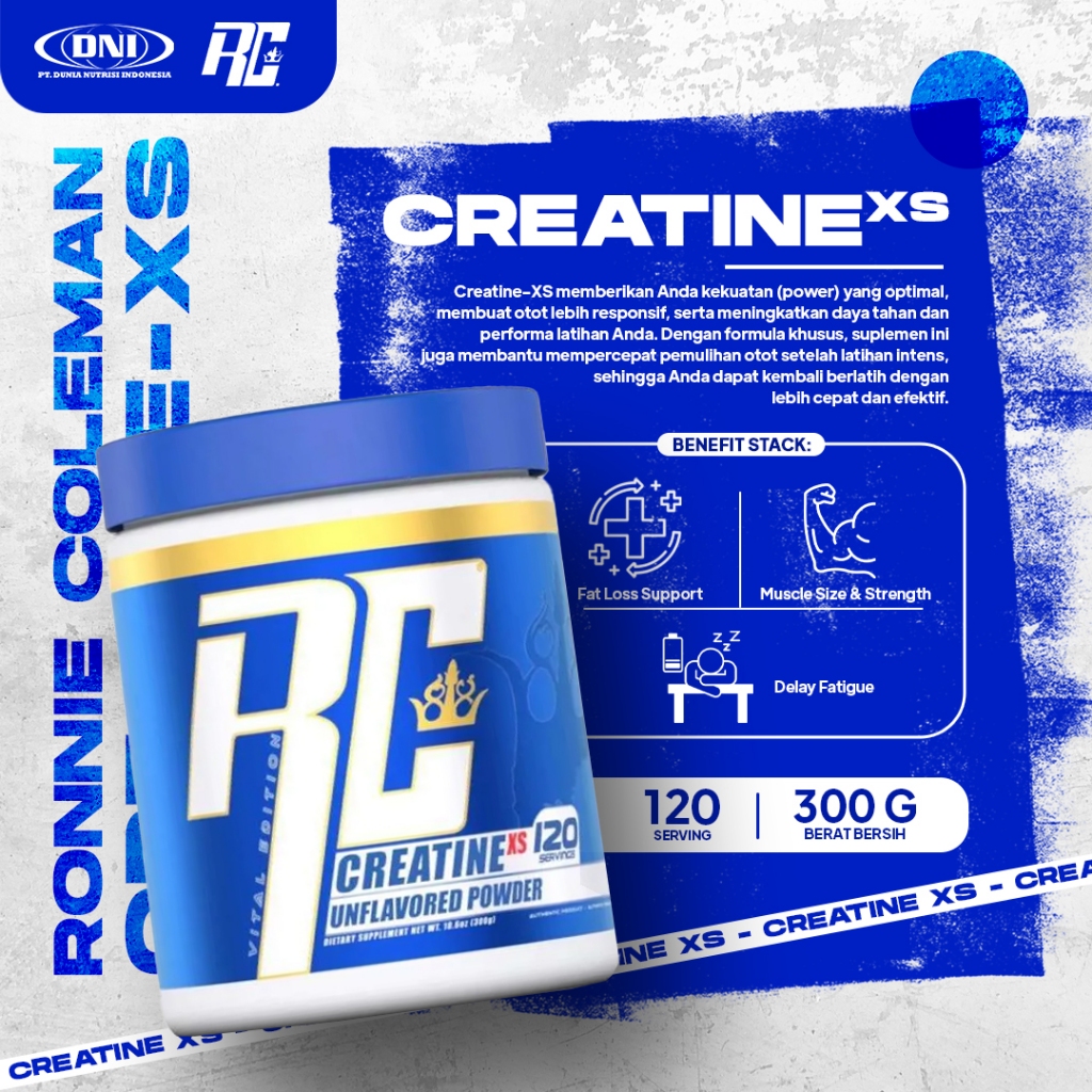 Jual RONNIE COLEMAN CREATINE-XS 300 Grams | Shopee Indonesia