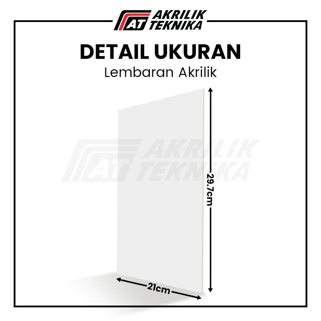 Jual Lembaran Akrilik A4 3mm / Acrylic Sheet Clear / Akrilik Warna ...