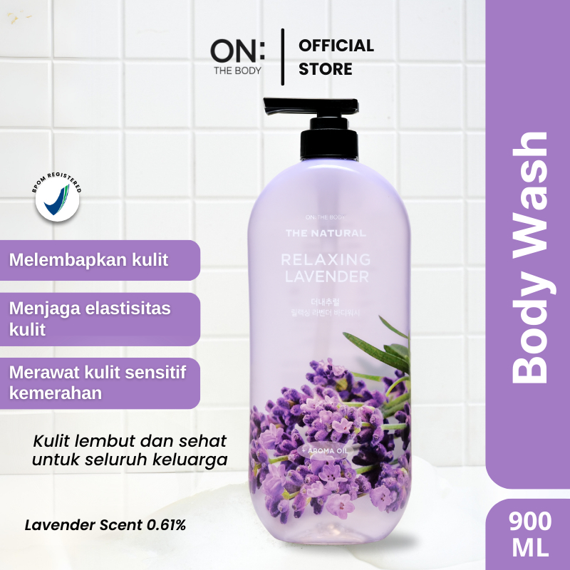 Jual On The Body The Natural Relaxing Body Wash Lavender Scent (900ml ...