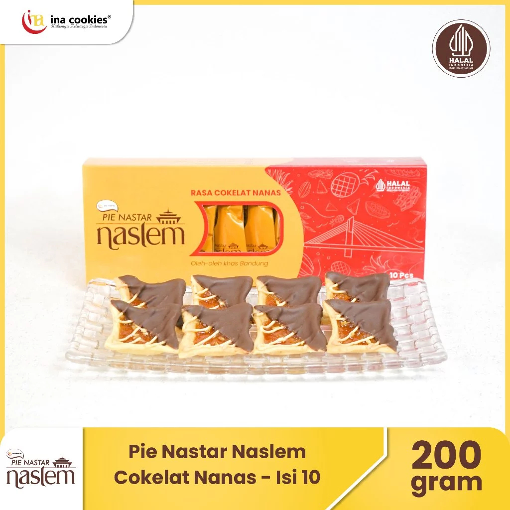 Jual Pie Nastar Naslem Coklat Nanas Oleh-Oleh Bandung by Ina Cookies ...