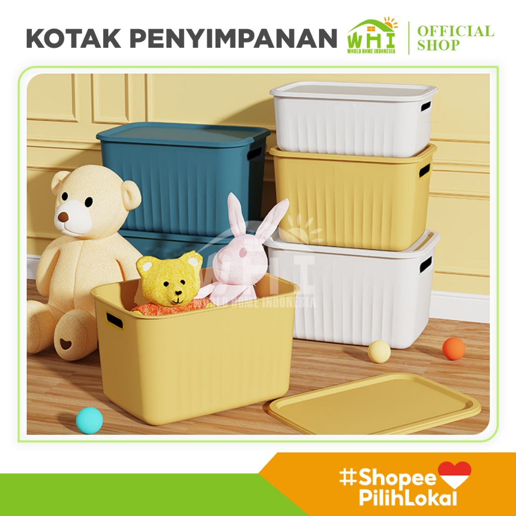 Jual World Home Kotak Penyimpanan Serbaguna Storage Box Dengan Tutup ...