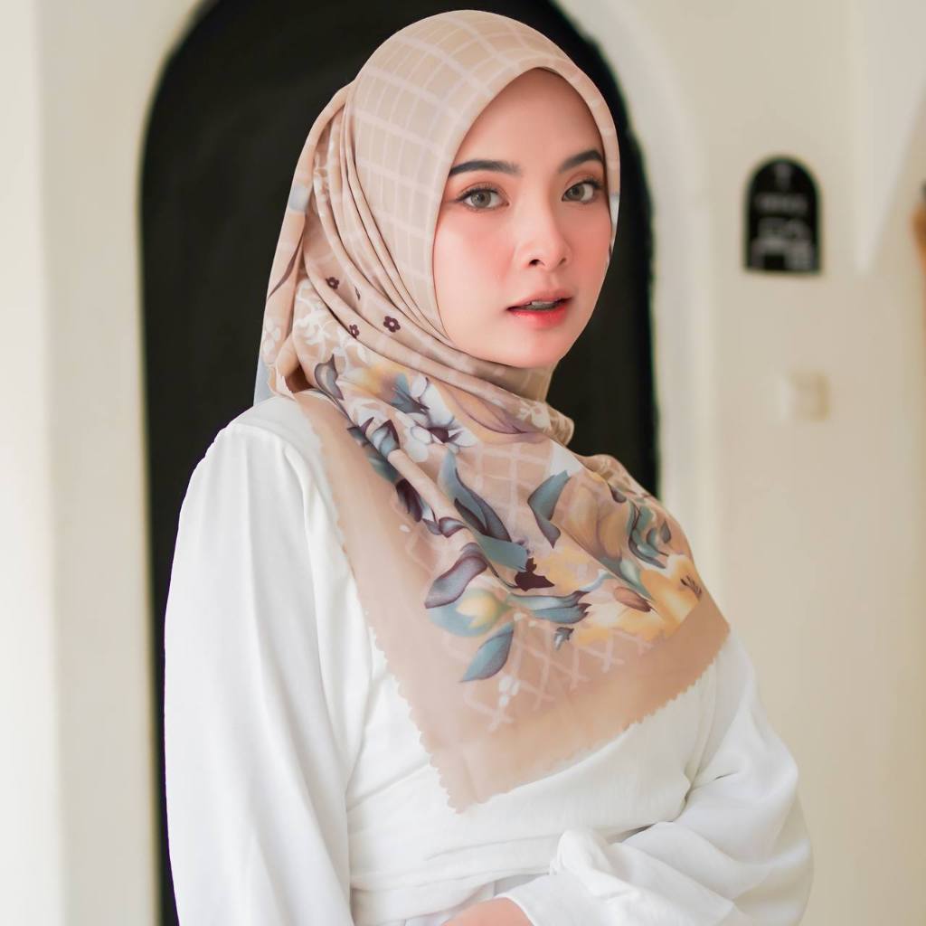 Jual Jilbab RENISA PREMIUM VOAL MOTIF Limited Edition Edisi Al-Mubarok Cocok Untuk Menyambut ...