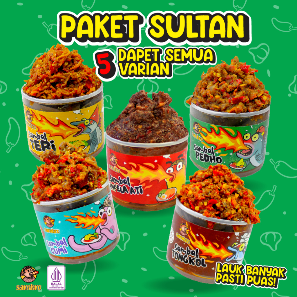 Jual Sambro - Paket Sultan (5 x150g) | Shopee Indonesia