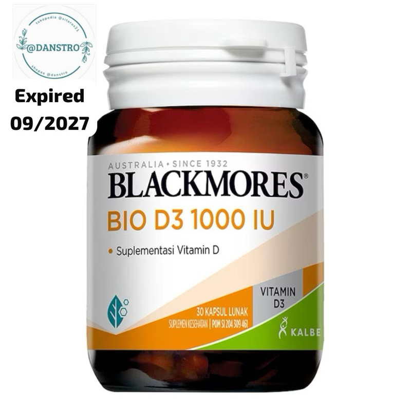 Jual Blackmores Bio D3 1000IU 30 kapsul | Shopee Indonesia