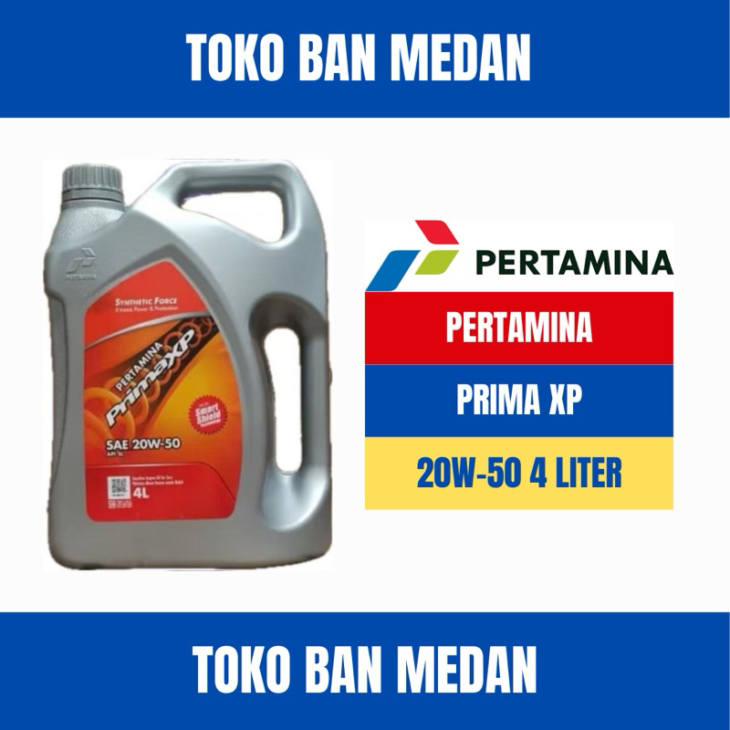Jual PERTAMINA PRIMA XP 20W-50 4 LITER ( OLI MESIN BENSIN ) | Shopee ...