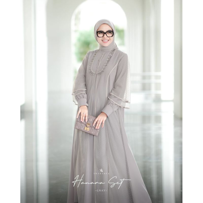 Jual SHARAREA/Hanara set scarft by Shararea/set cantik/set elegant/set ...