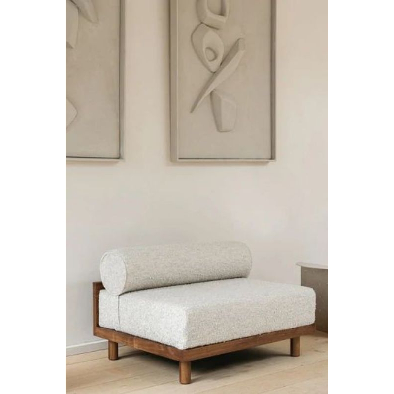 Jual Unixlo - single sofa persegi tanpa sandaran dengan guling panjang ...