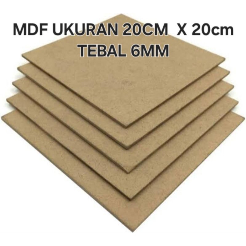 Jual MDF UKURAN 20CM X 20cm Tebal 6MM | Shopee Indonesia