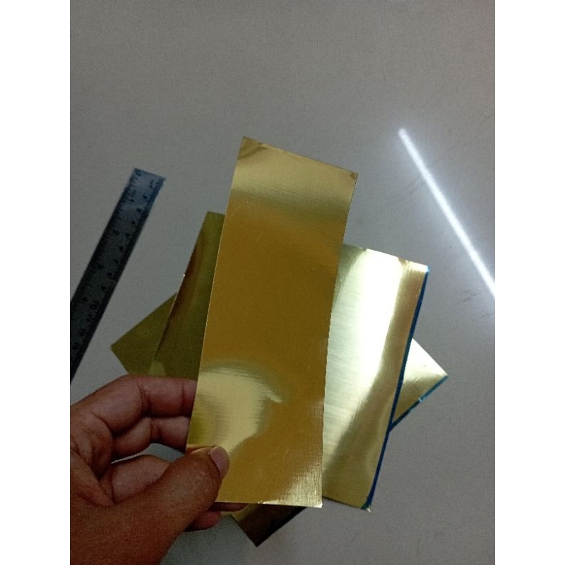 Jual Plat Kuningan Asli Tebal 0,05mm x 100mm x 360mm Kuningan | Shopee ...
