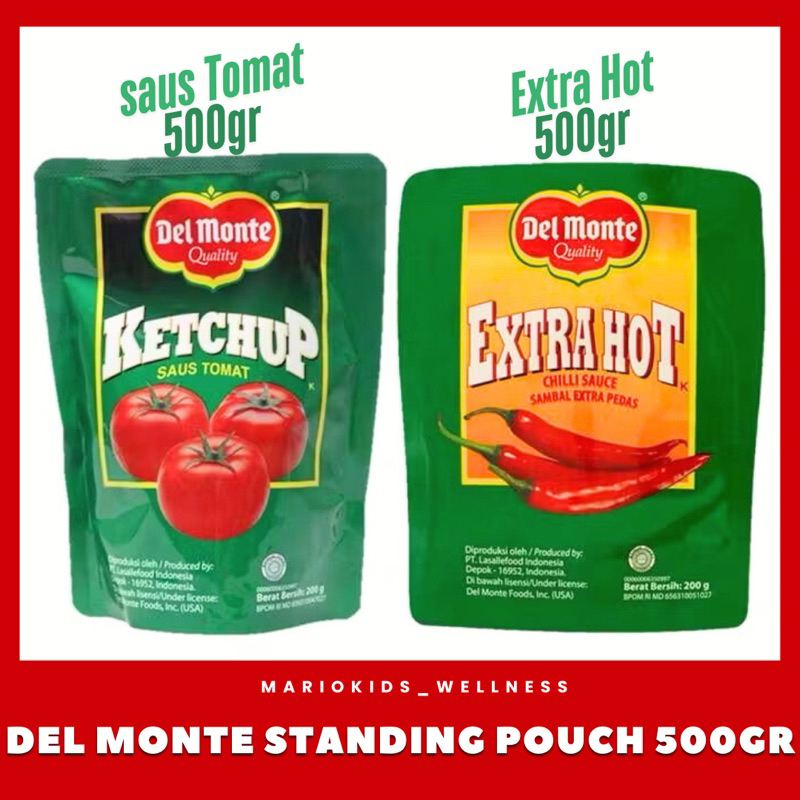 Jual Delmonte Del Monte Standing Pouch 500gr Extra Hot / Tomato Sauce ...