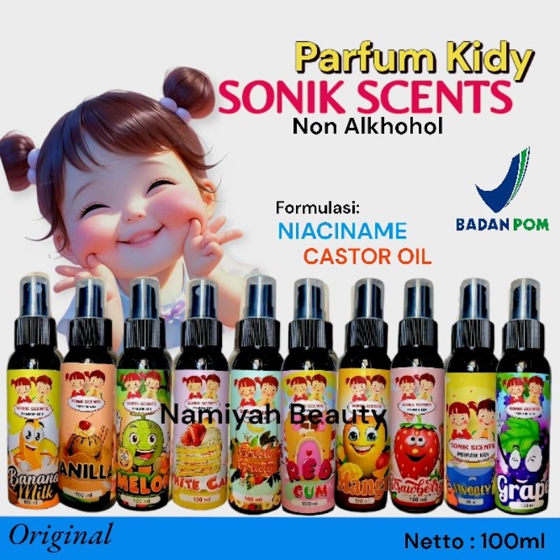 Jual Parfum Anak Bpom Parfum Kidy Sonik Scents Original Non Alkhohol ...