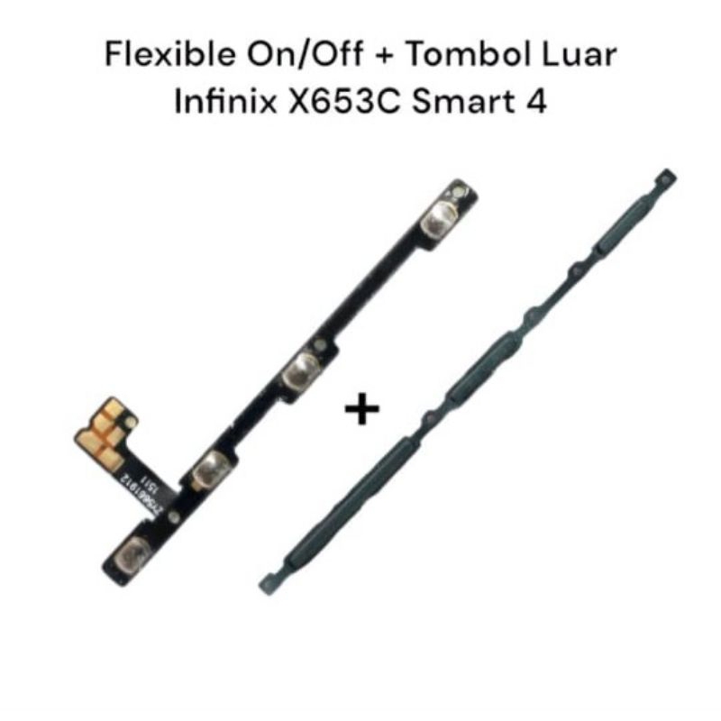 Jual Tombol luar + Fleksibel On/Off Infinix X653C Smart 4 Fullset Original | Shopee Indonesia
