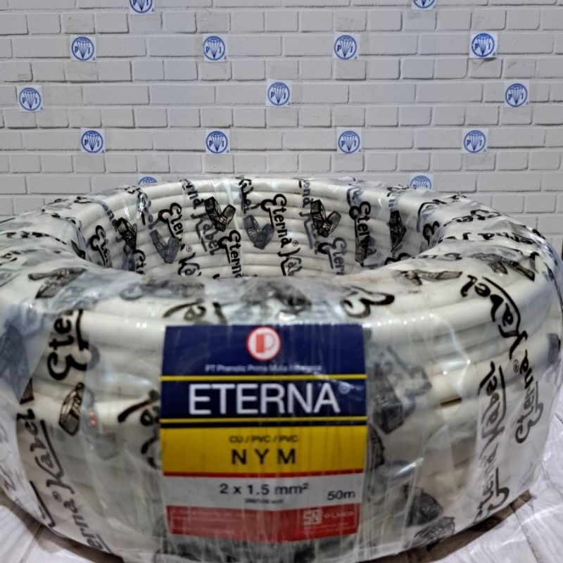 Jual Kabel Eterna NYM 2x1.5 Per Roll 50 Meter | Shopee Indonesia