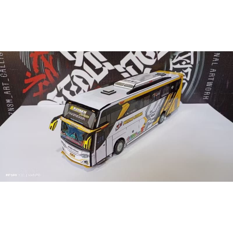Jual Miniatur bus Rahma Nur Syifa JB3 Putera Utama Mainan Basuri ...
