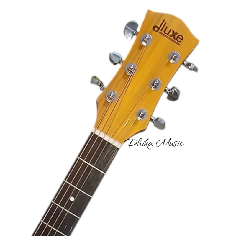 Jual Gitar Dluxe D100 original Akustik String TRANSKUSTIK super ceper ...