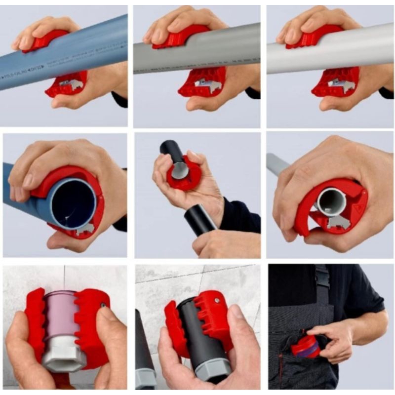 Jual Knipex Pemotong Pipa PVC 90 22 10 BK BIX Cutter Plastik Pipe ...