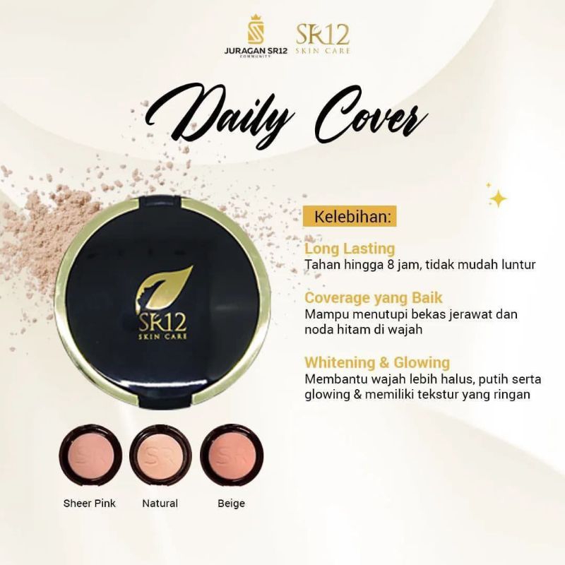 Jual Bedak Padat SR12 Tidak Mudah Luntur kena keringat Makin Glowing | Shopee Indonesia