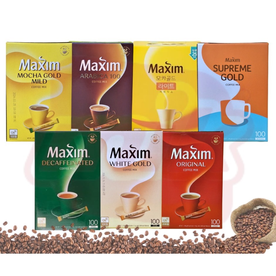 Jual Maxim Coffee 1BOX Original/ Mocha Gold/ White Gold/Arabica/decaf ...