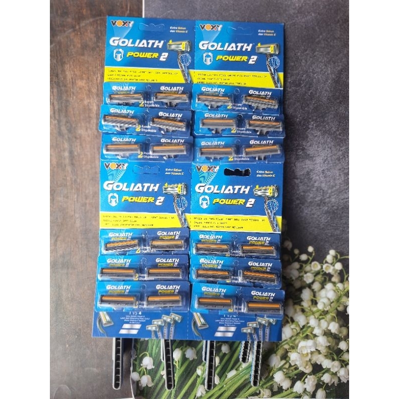 Jual Isi 24 Pcs/Garuk GOLIATH Pisau Cukur Ganda/Garuk Jenggot Mata ...