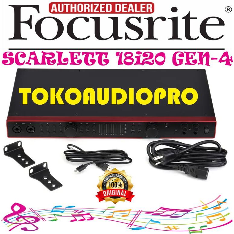 Jual Focusrite Scarlett 18i20 4rd Gen USB Audio Interface Soundcard USB ...