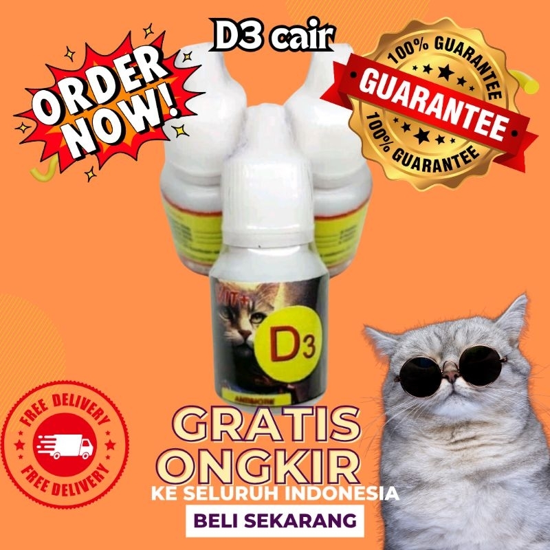 Jual Obat Kucing Antibiotik Super D3 Antibiotik Penurun panas, Infeksi ...