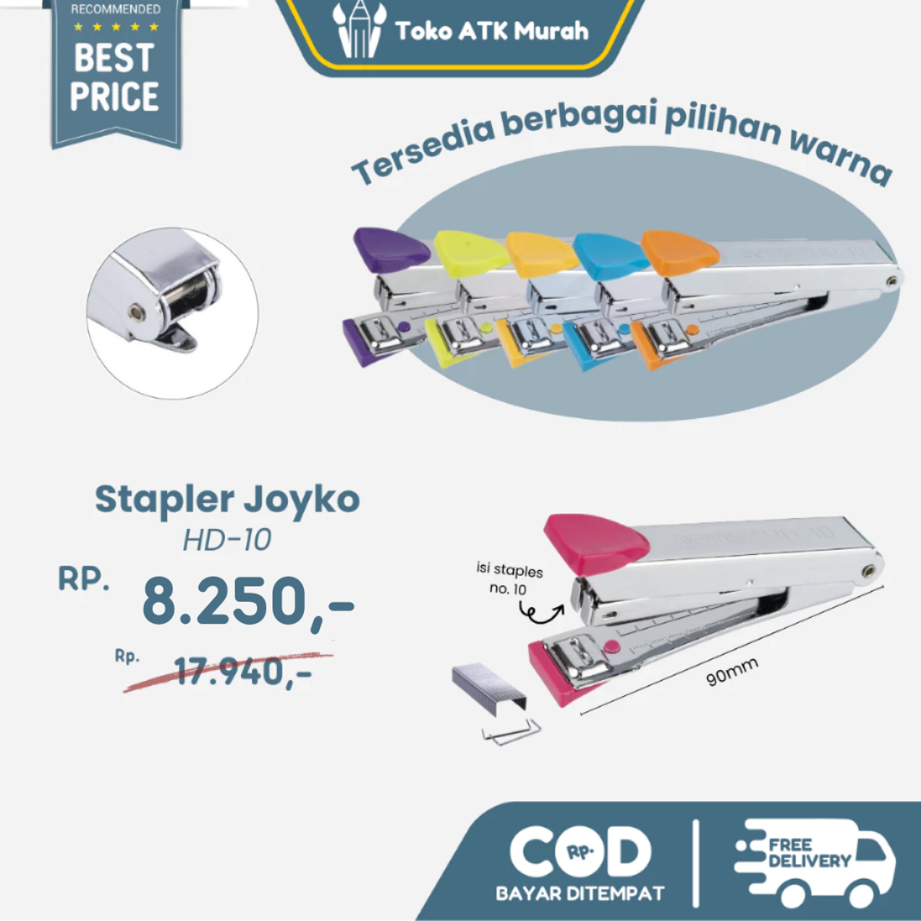 Jual Stapler HD-10 Stepler Joyko Hekter Jilid Kertas | Shopee Indonesia